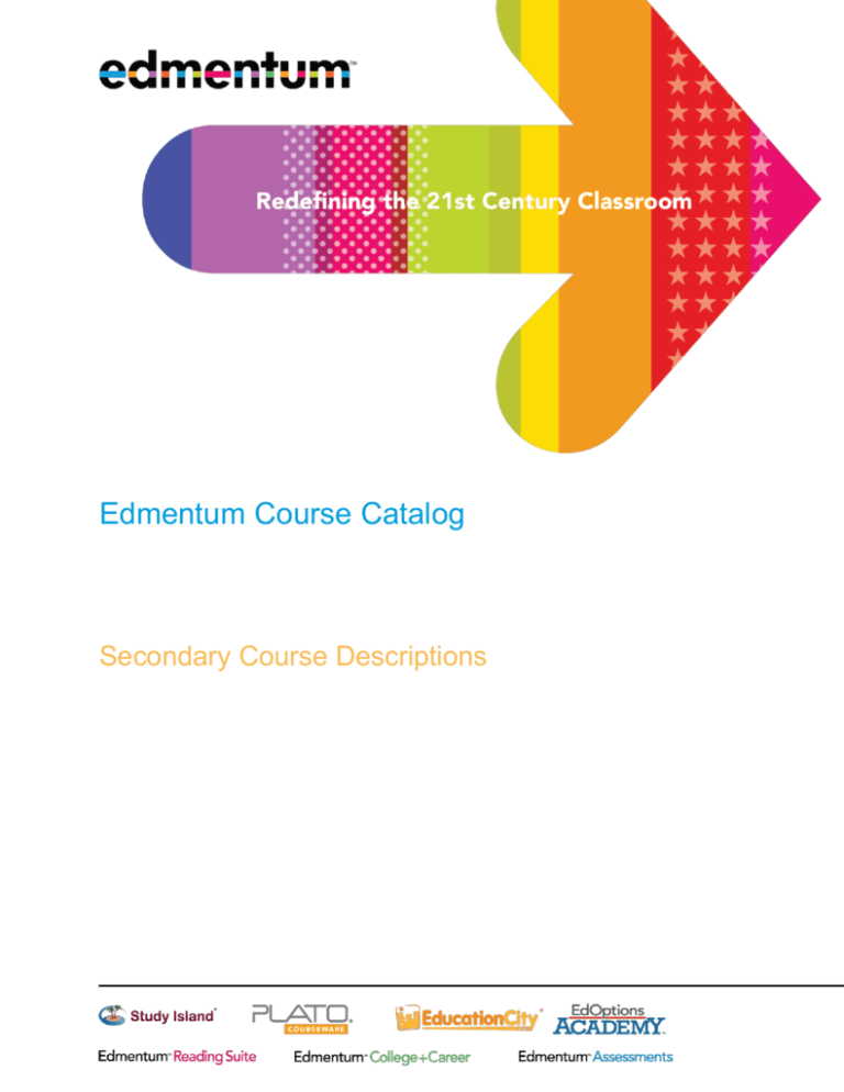 Edmentum Course Catalog Edmentum Course Catalog