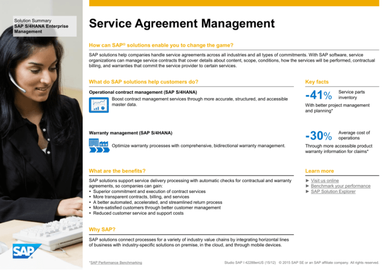 Service Agreement Management