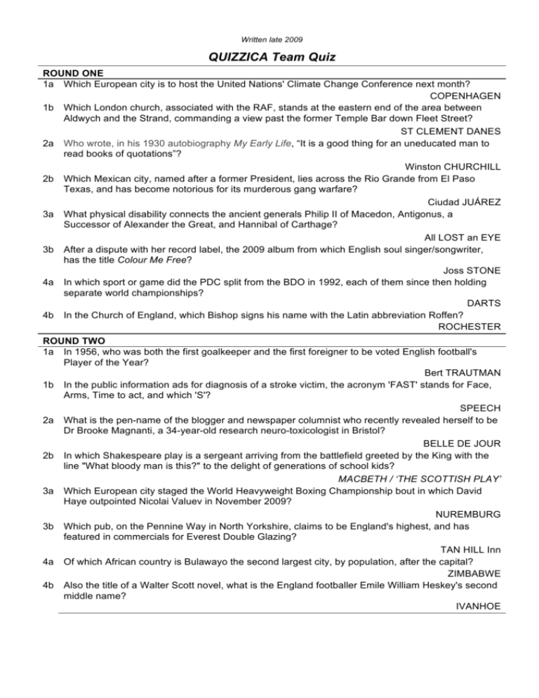 Team Quiz Pdf Team Quiz Pdf