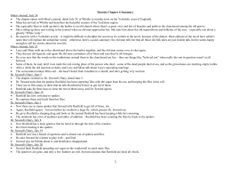 Year 7 "Skellig" Timeline of Events