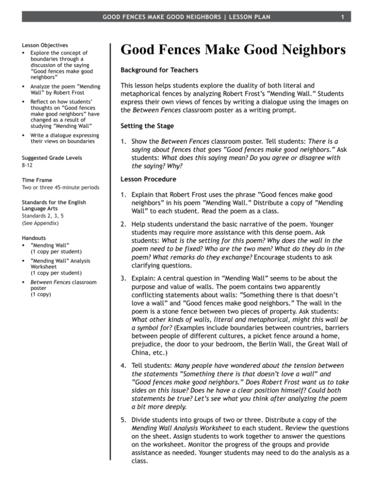 Fences Poem Analysis Sitedoct
