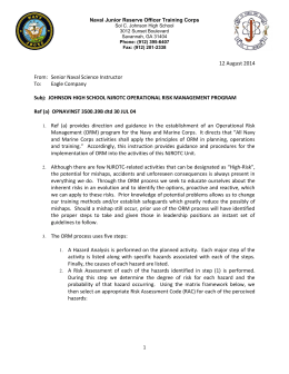Operational Risk Management in the Navy