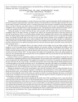 Gray Ramus Communicans Nerve Block