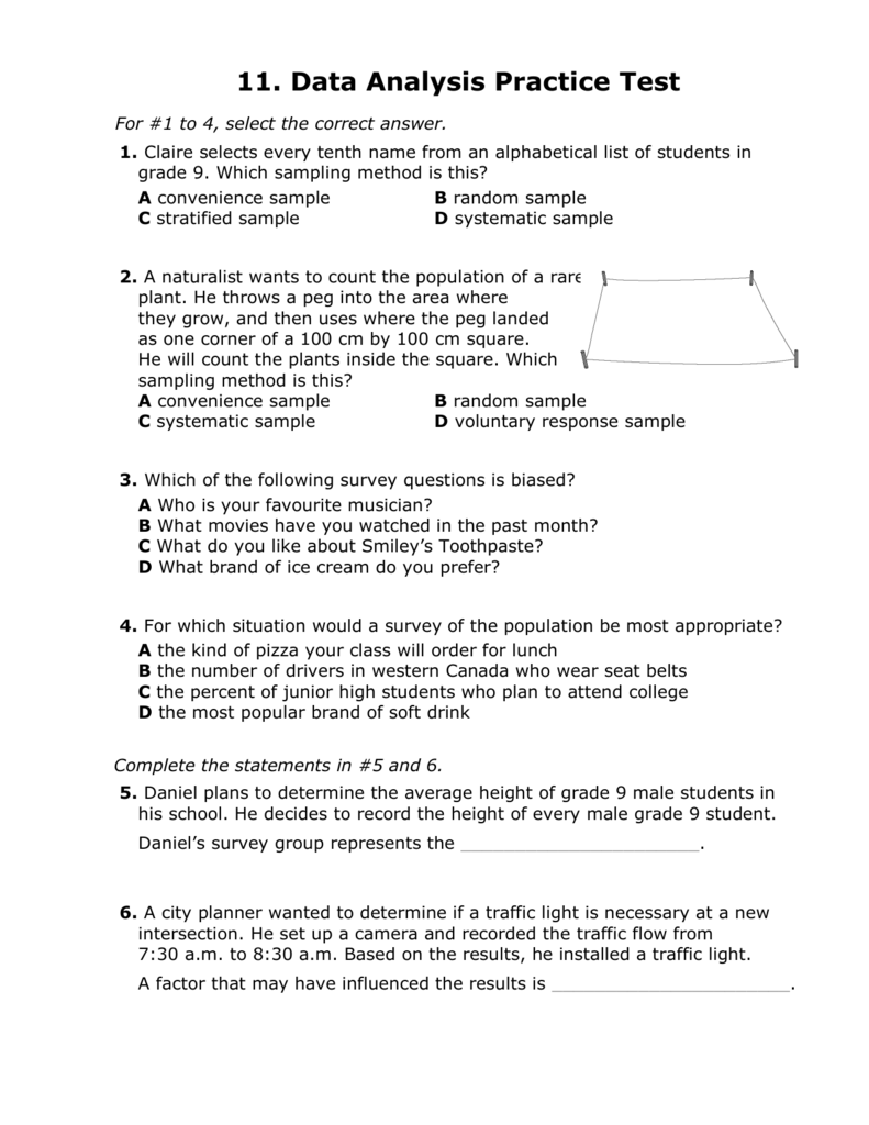 Chapter 11 Practice Test