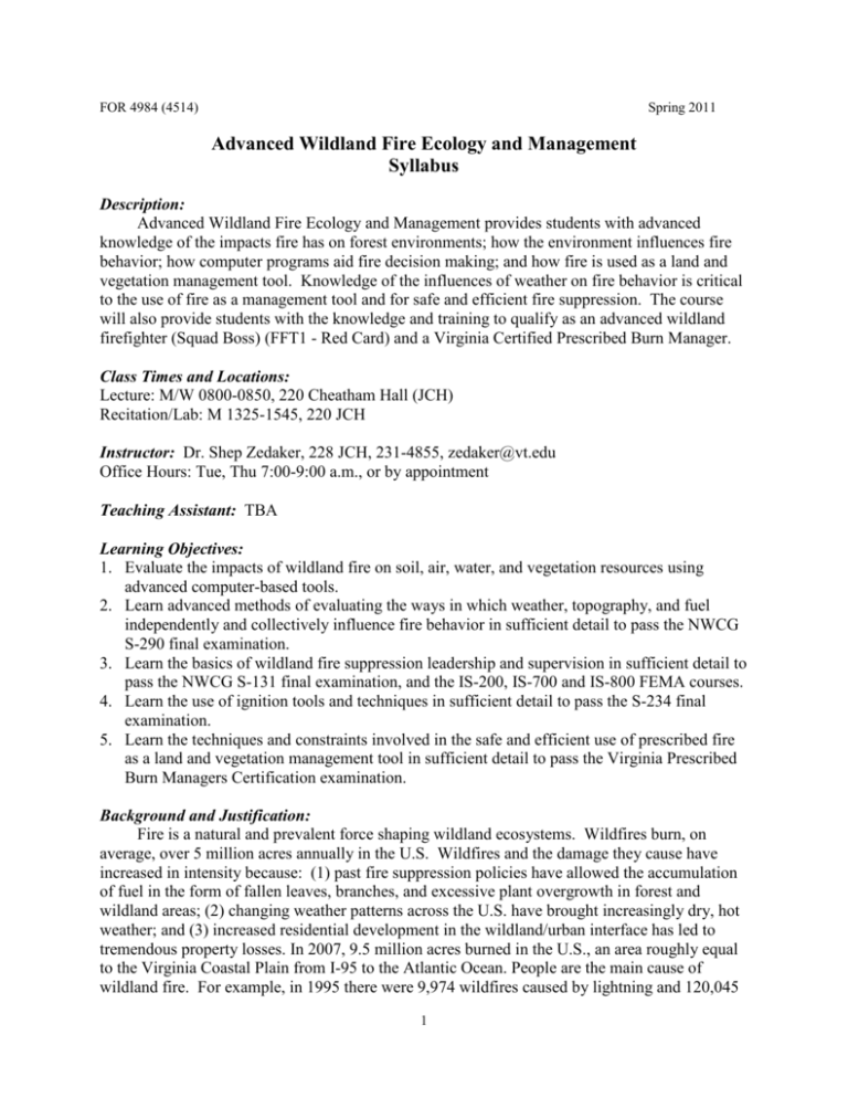 Syllabus College Of Natural Resources And Environment Syllabus College Of Natural Resources And Environment