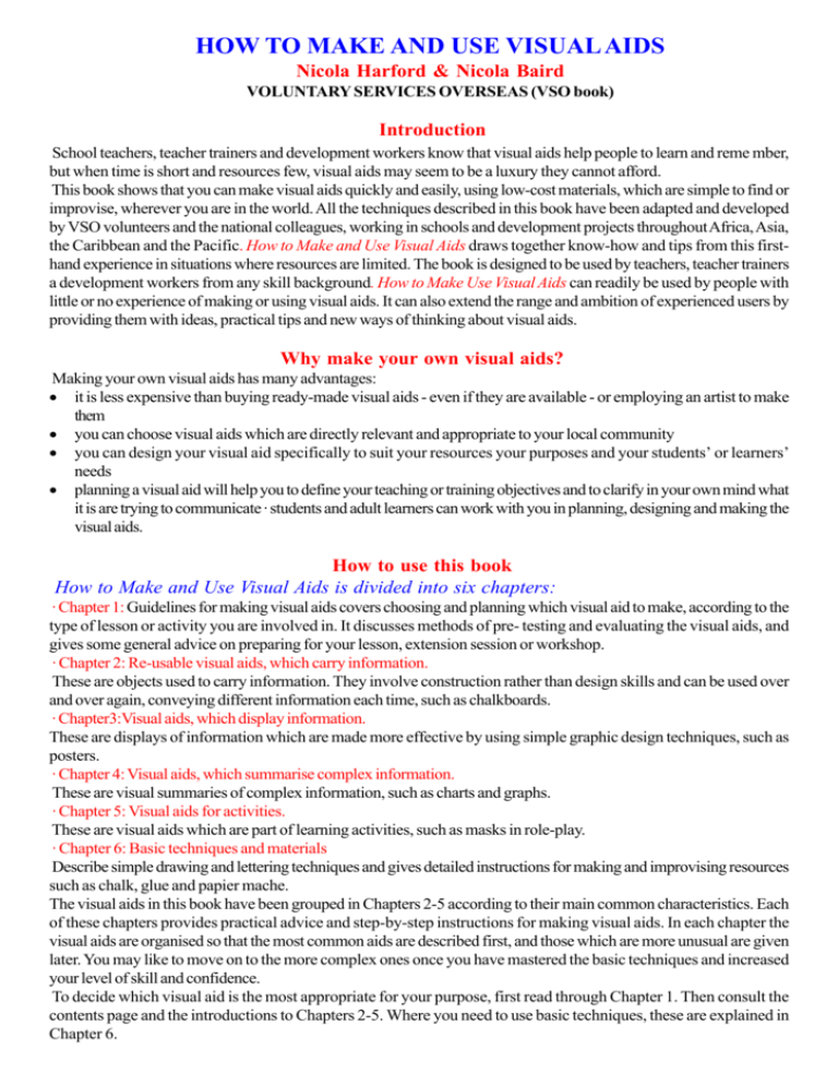 Vso How To Make Visual Teaching Aids