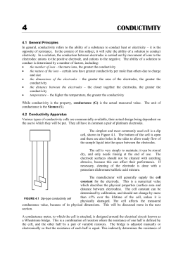 LABORATORY 4 CONDUCTOMETRIC TITRATIONS