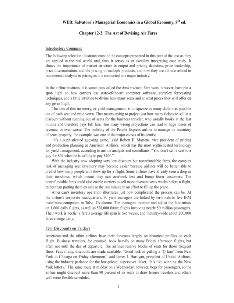 INTEGRATING CASE STUDY 9 INTEGRATING CASE STUDY 9