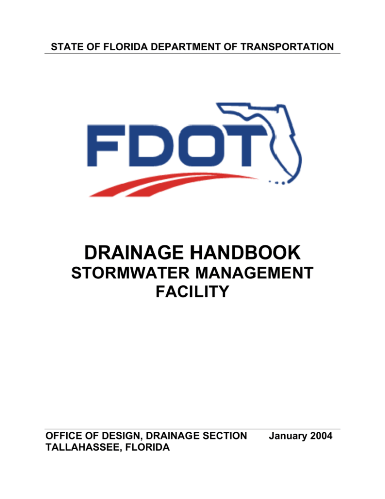 Drainage Stormwater Management Facility Handbook
