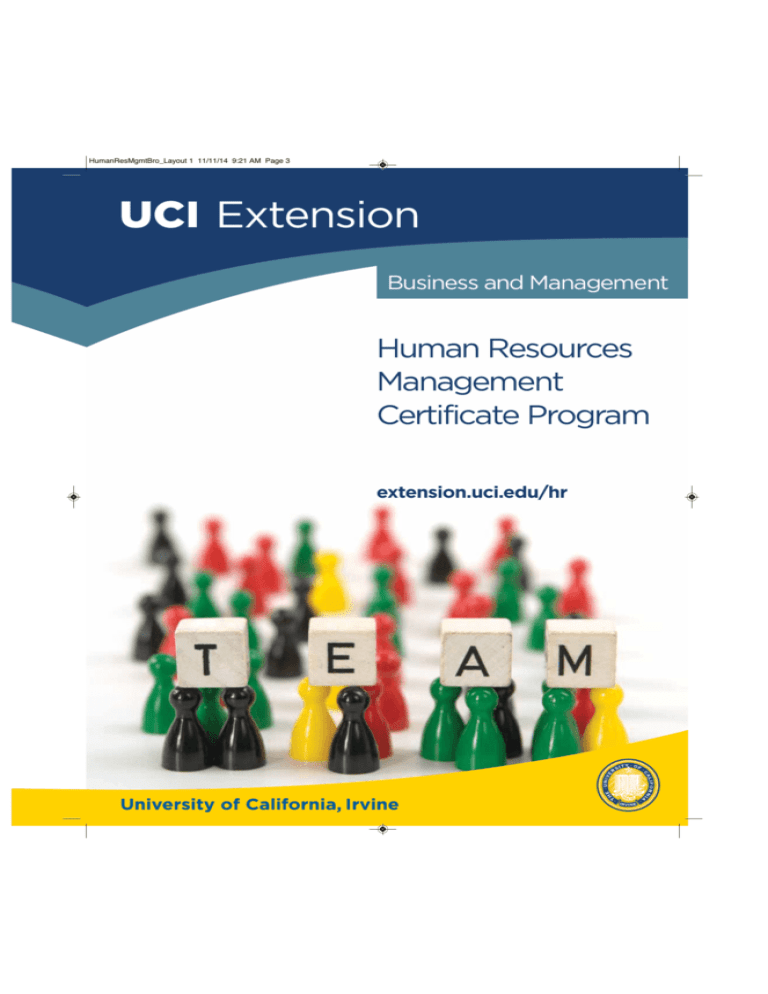 Human Resources Management - UC Irvine Extension