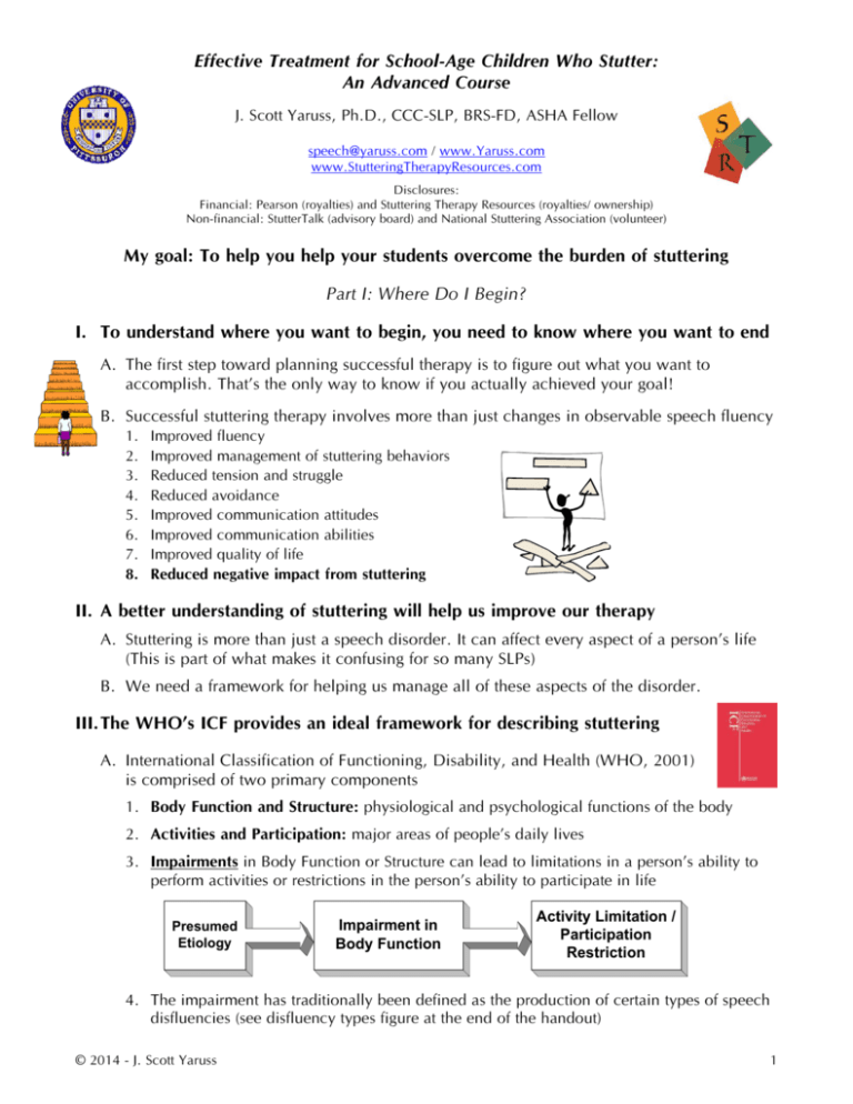 Stuttering Therapy for School-Age Children: Advanced Course