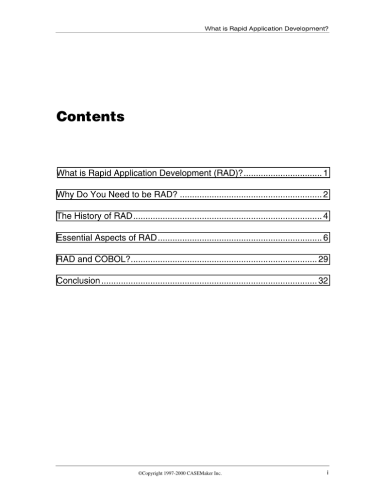 What Is Rapid Application Development RAD 
