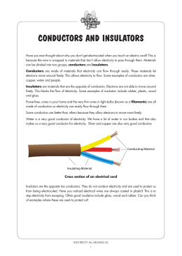 In this lesson you will define electric conductors, give examples of