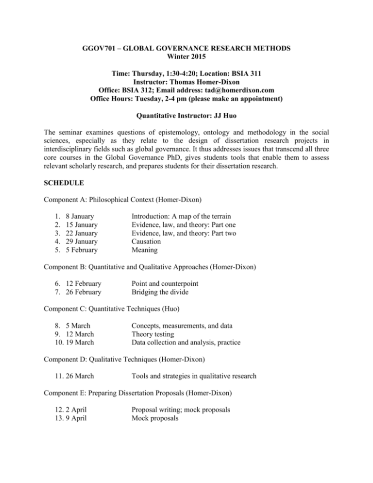 Global Governance Research Methods - Thomas Homer