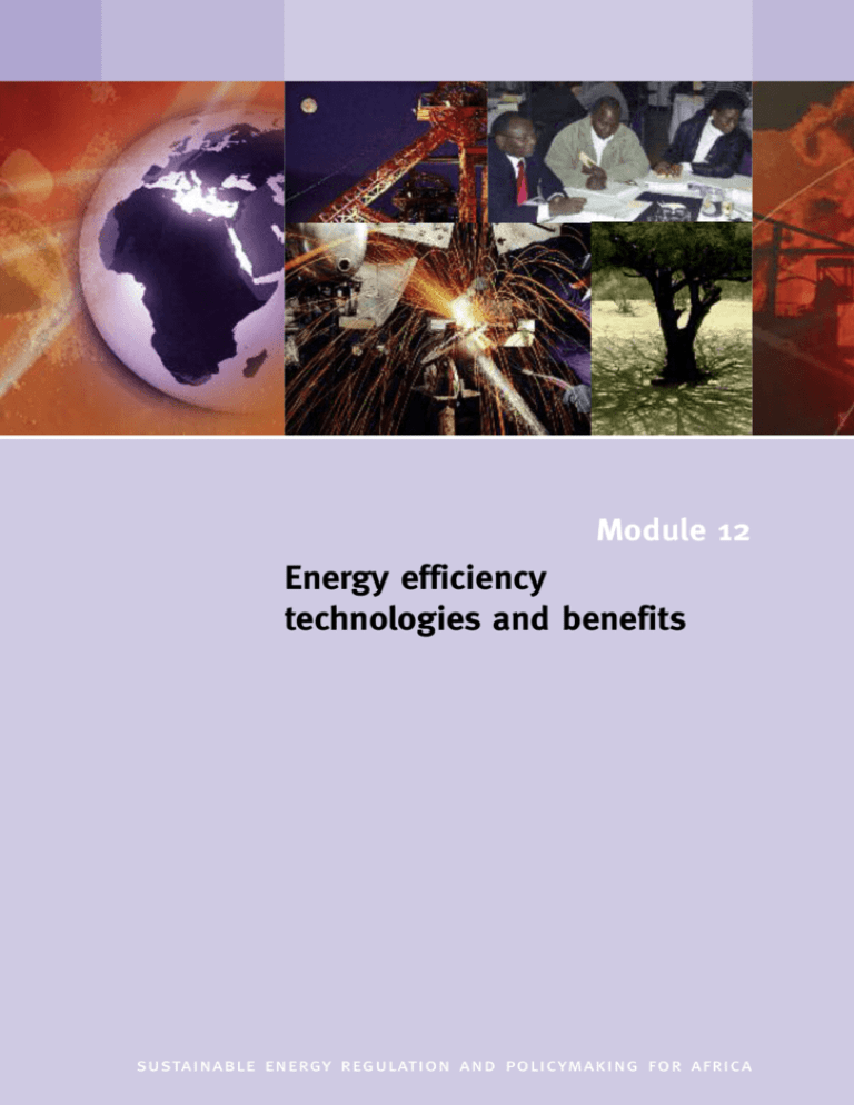 Energy efficiency technologies and benefits
