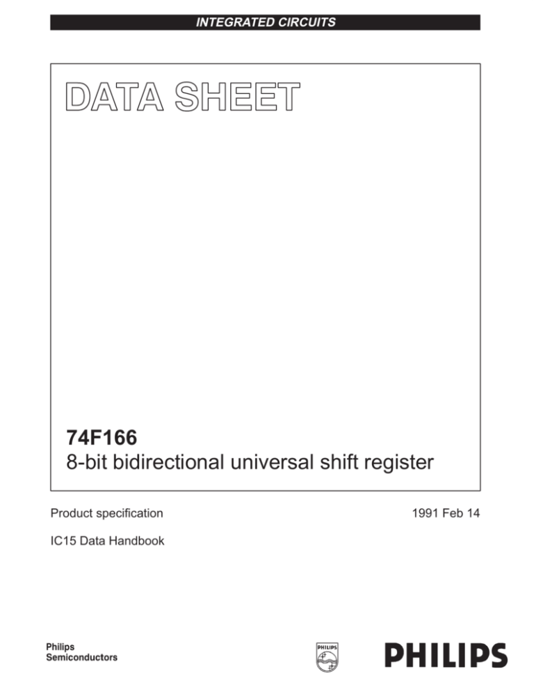 8-bit bidirectional universal shift register