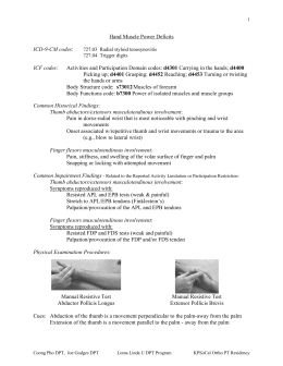 Upper Extremity Passive Range of Motion Handout 1