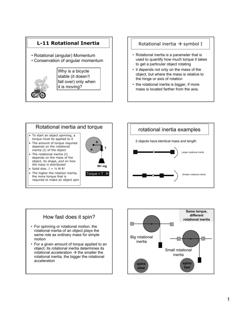 Rotational Inertia And Torque rotational Inertia Examples How Fast
