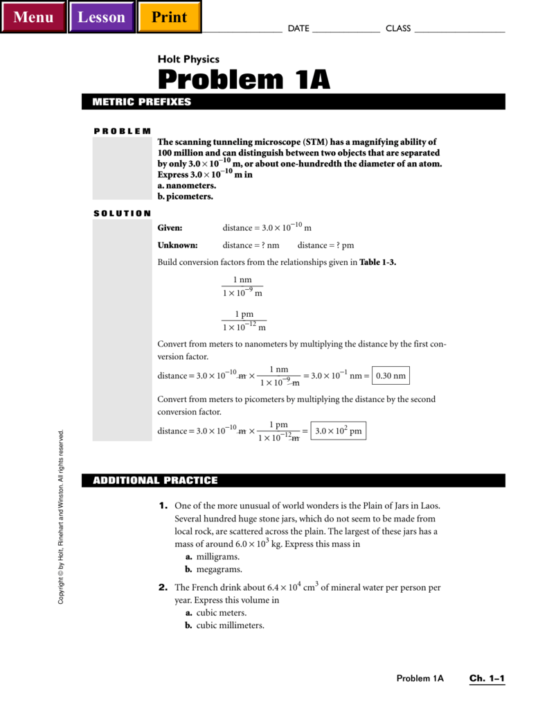 Problem 1A Problem 1A