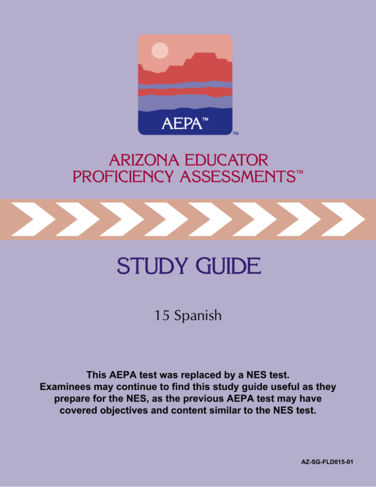 Spanish - Arizona Educator Proficiency Assessments