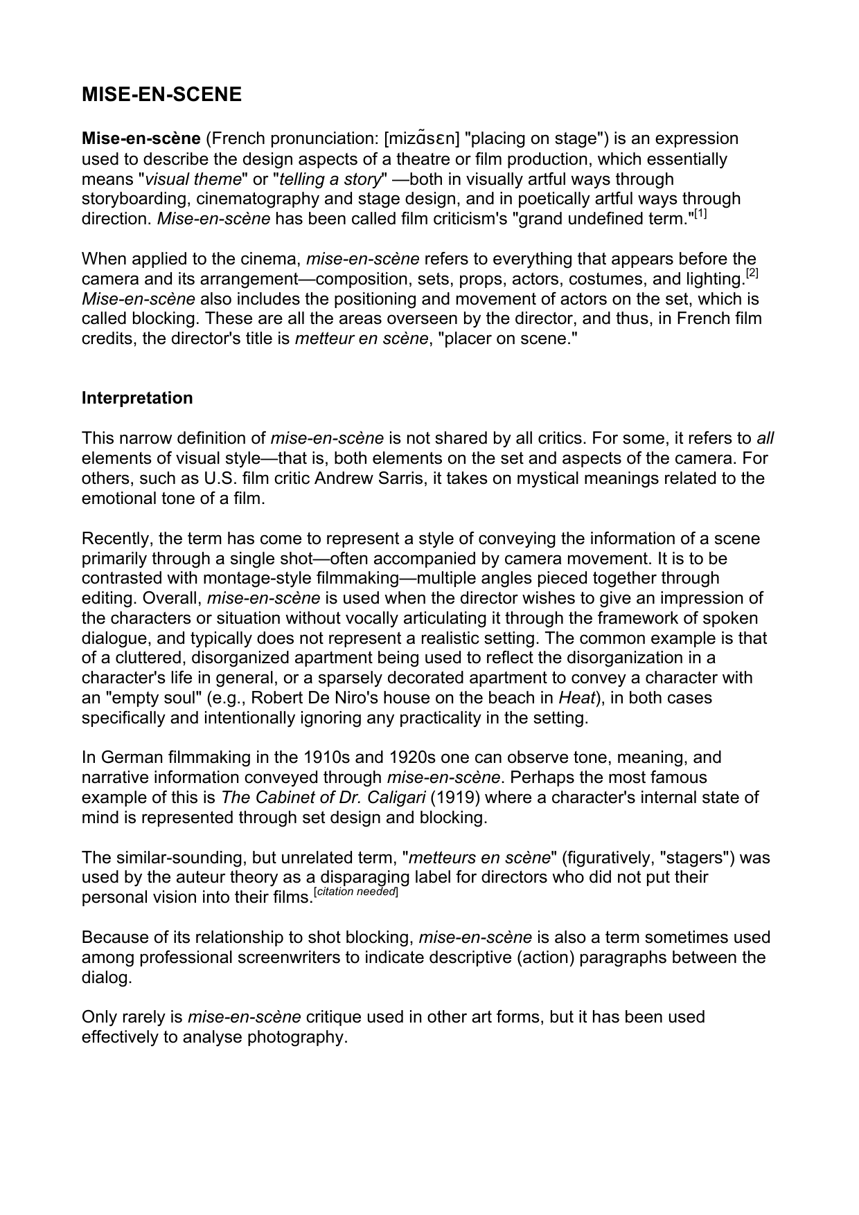How To Write A Mise En Scene Analysis How To Analyse Movies 3 Mise 2022 10 30