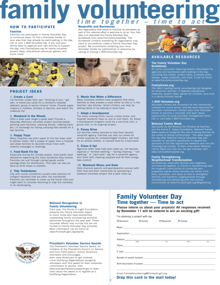 Family Volunteer Day