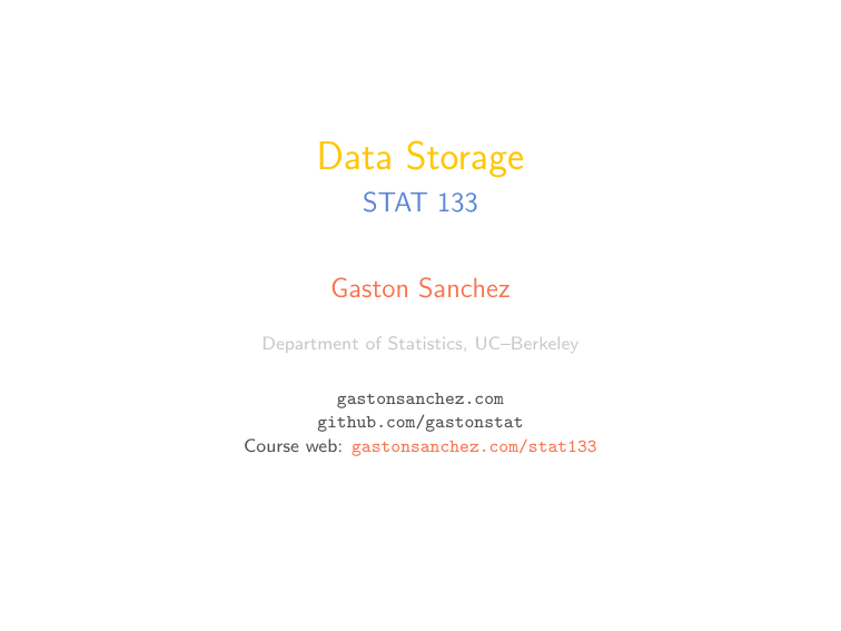 Data Storage Data Storage