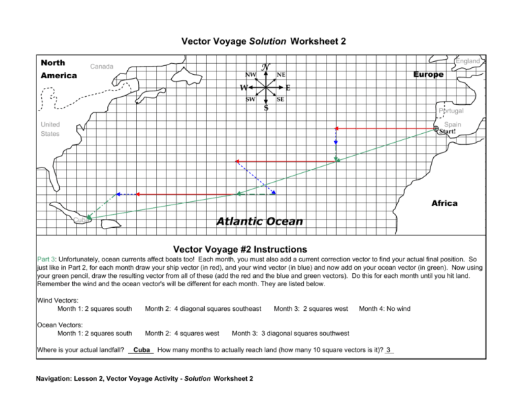 Vector Voyage Solution Worksheet 2