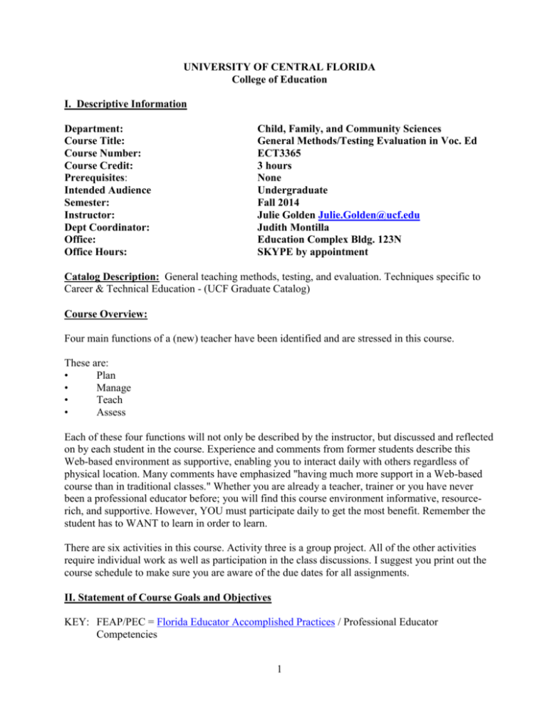 UCF College of Education and Human Performance