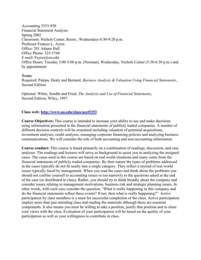 Syllabus Syllabus