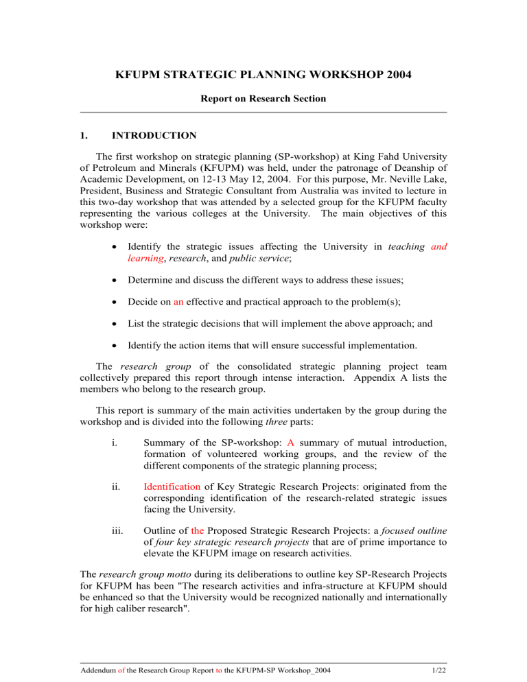2. the FIRST KFUPM SP