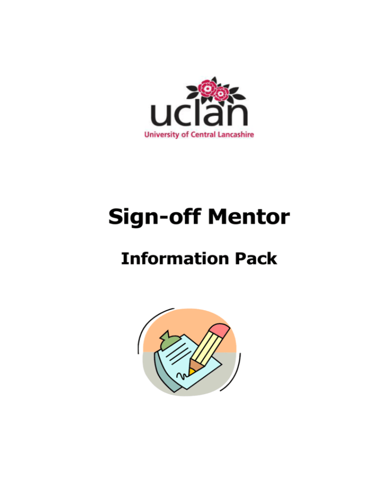 Sign-Off Mentor Information Pack