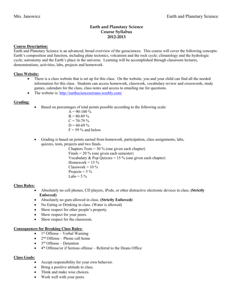 File - Earth Science