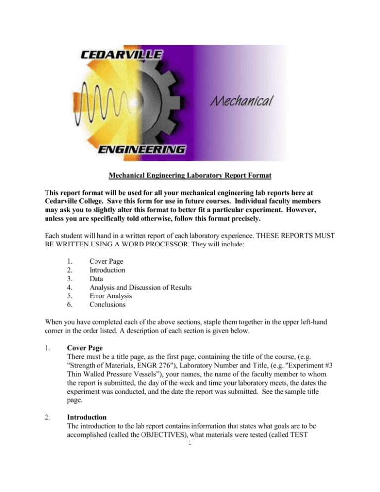 Lab Report Style Guide (Download)