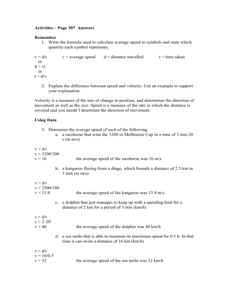 Answers