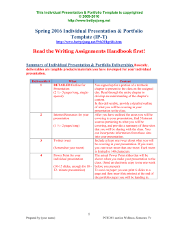 Group Activity Outline Template