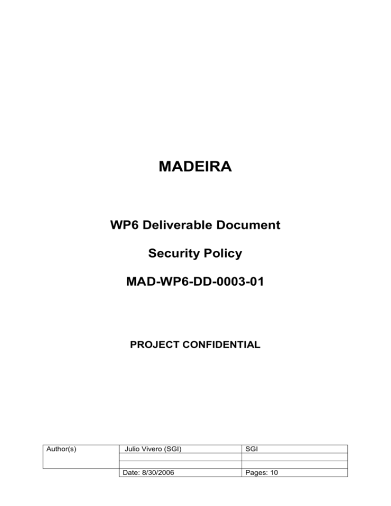 Security Policy