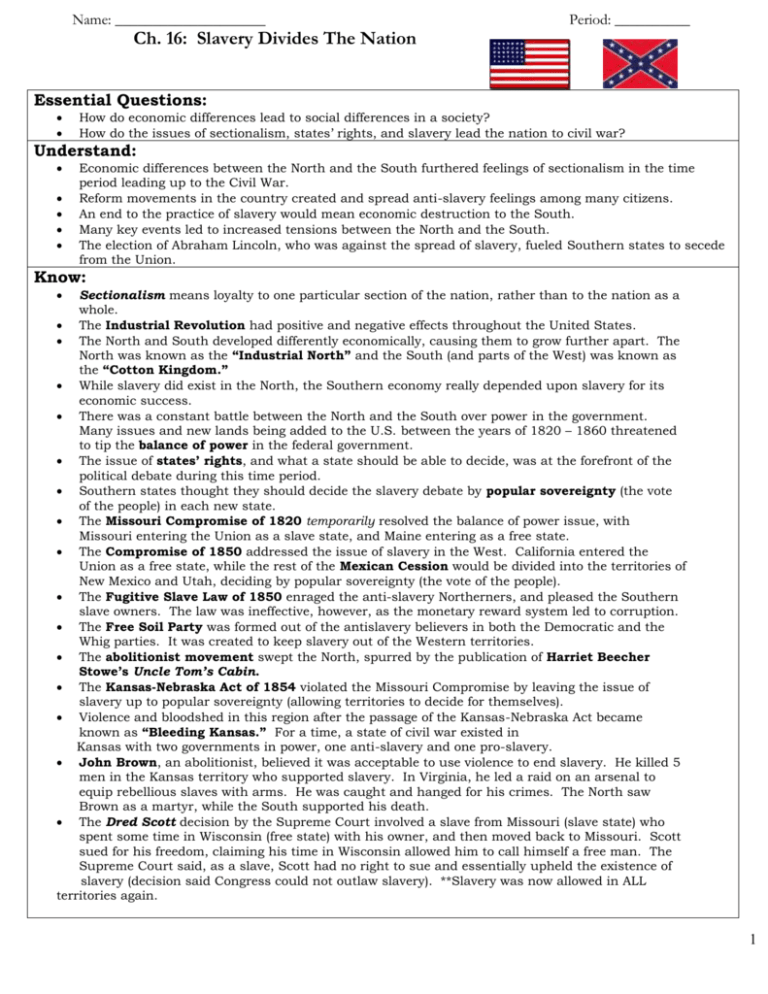 8th Grade Social Studies United States History