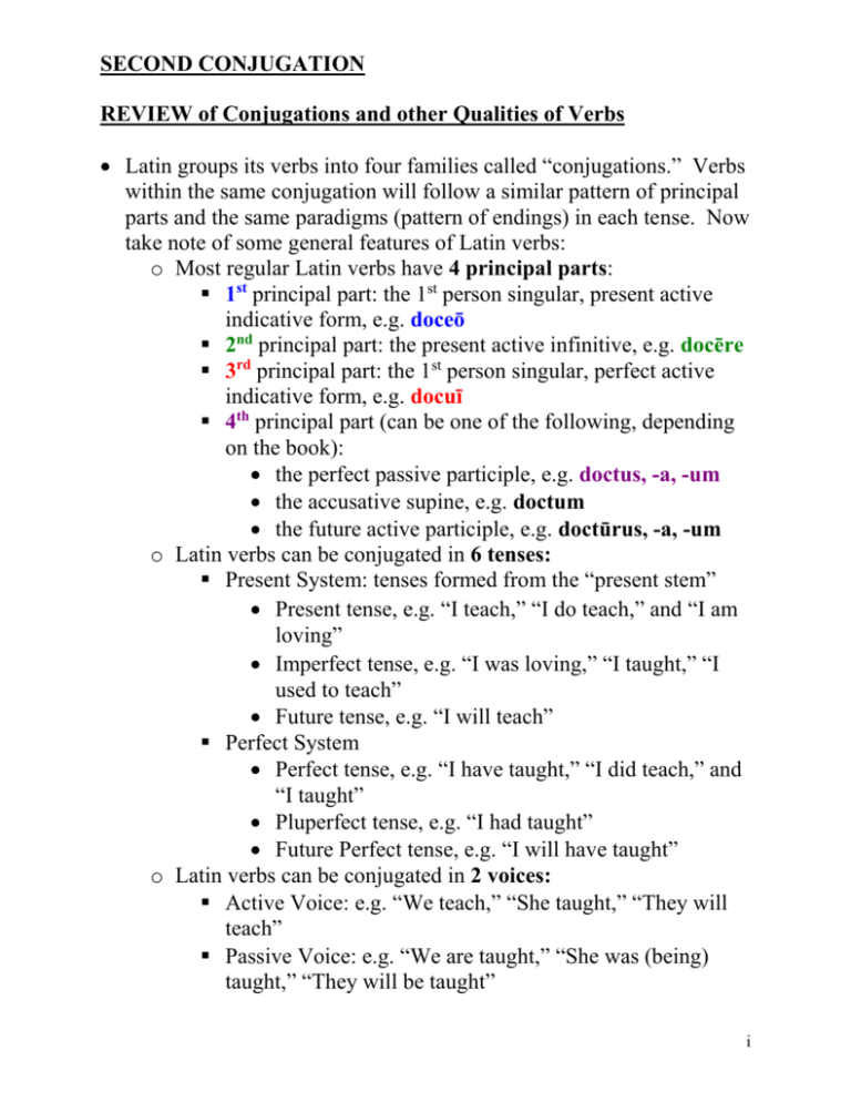 First Conjugation