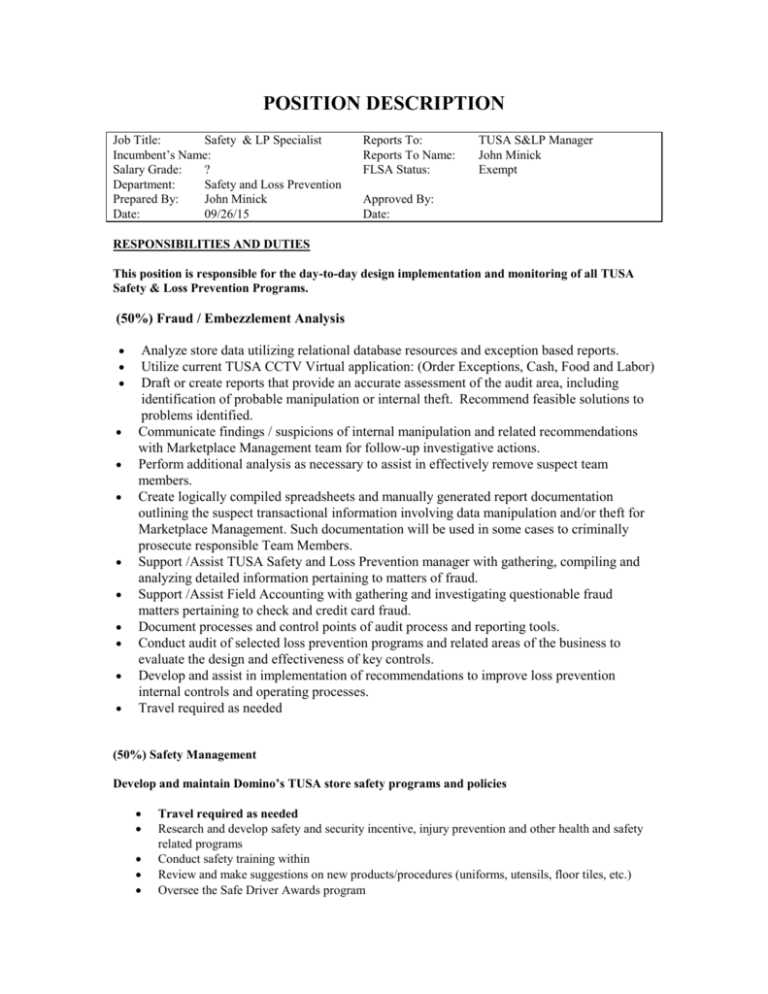 position description