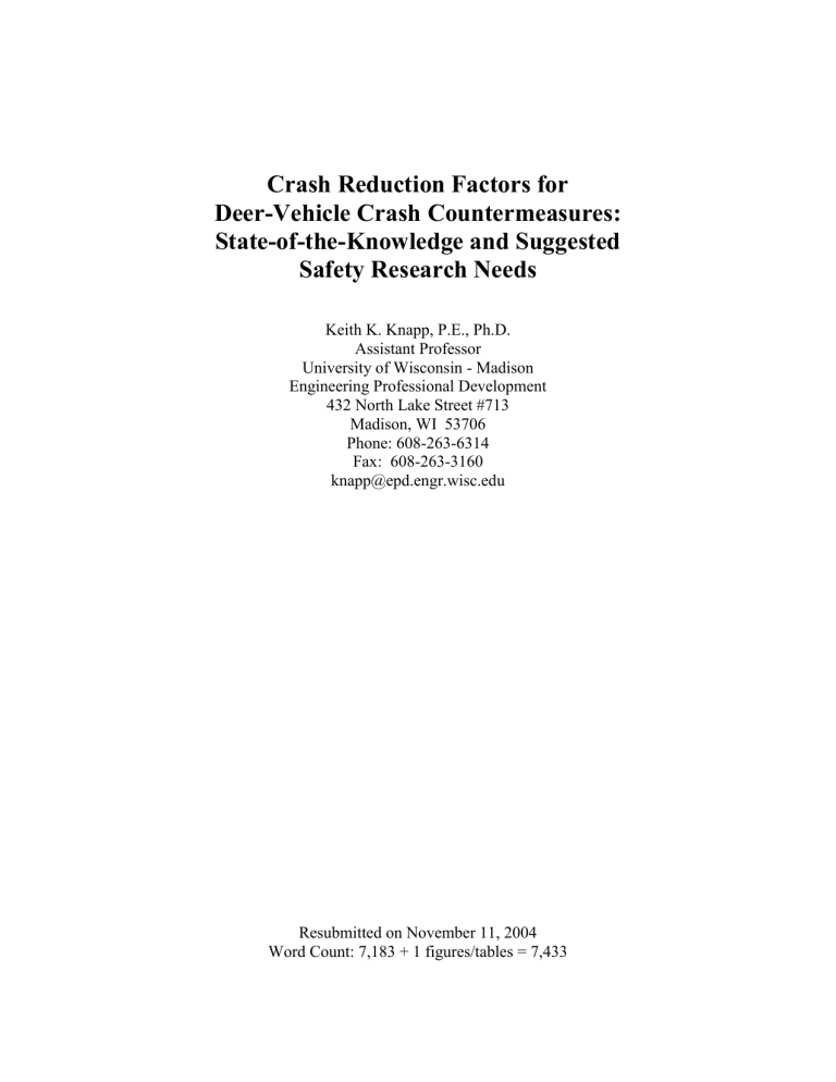 INTRODUCTION - Deer-Vehicle Crash Information Clearinghouse