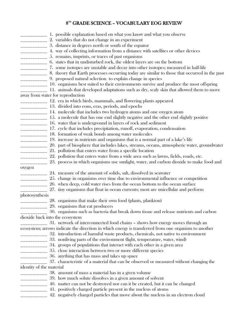 Earth Science Vocabulary 8th Grade The Earth Images Revimage Org Earth Science Vocabulary 8th Grade The Earth Images Revimage Org