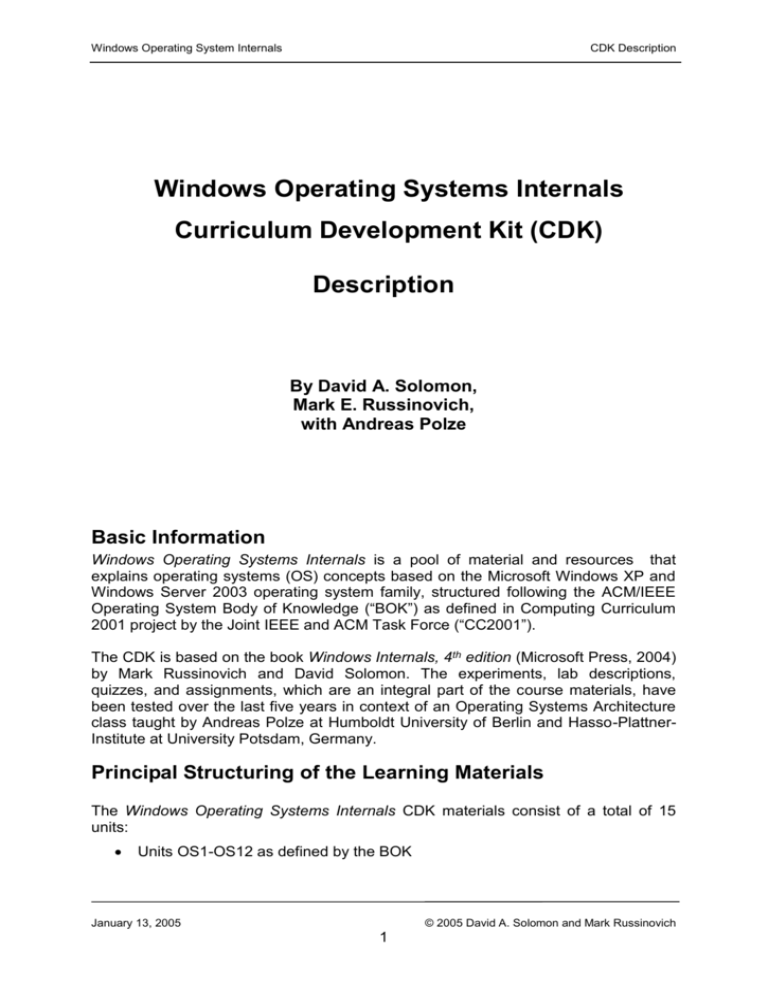 Operating System Concepts Operating System Concepts