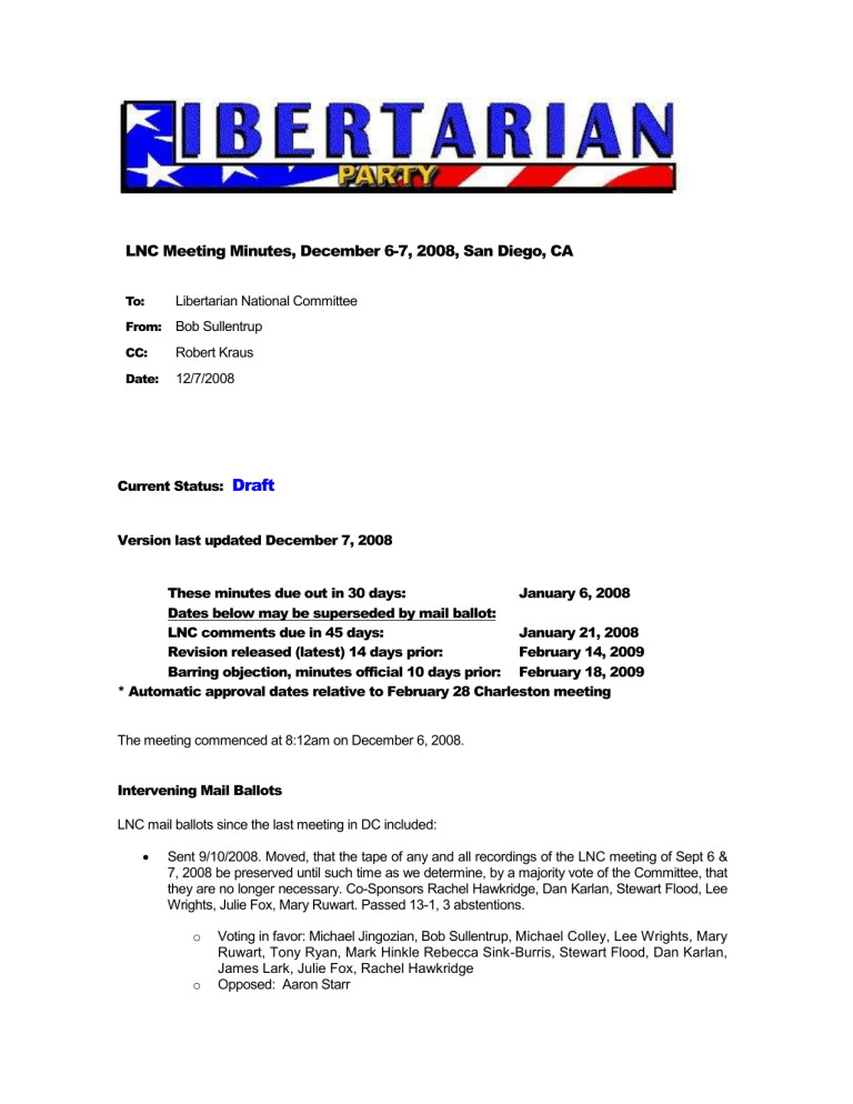 Professional Memo - Independent Political Report