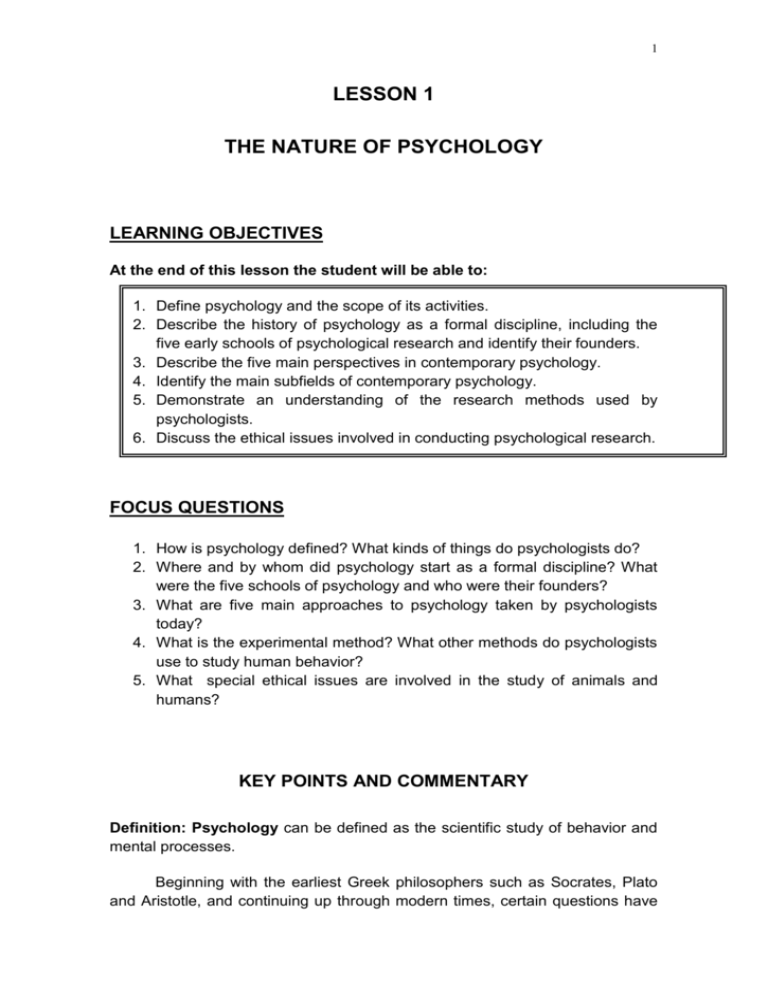 Study Guide For Chapter 1 Word Study Guide For Chapter 1 Word