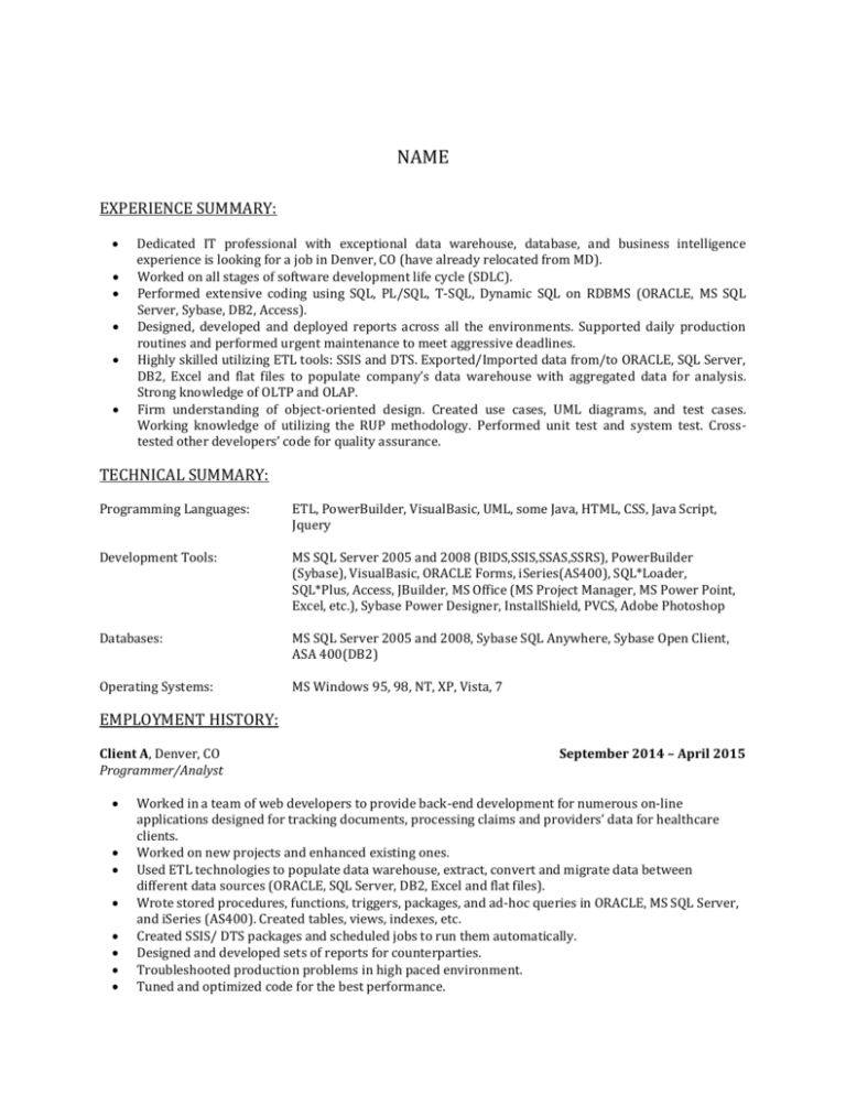 Sample Formatted