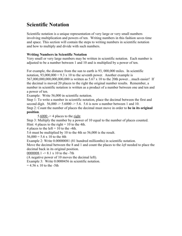 Scientific Notation