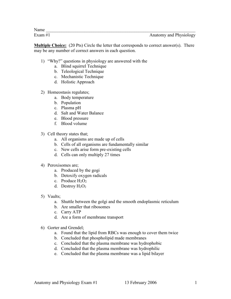 Exam 1 Exam 1