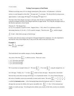 Series Convergence Tests Flowchart