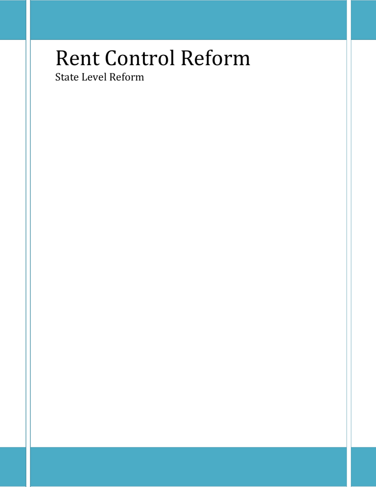 Rent Control Rent Control